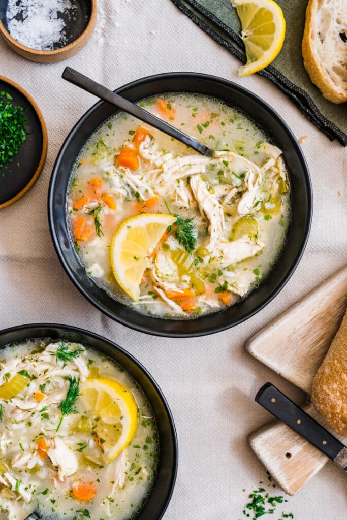 Lemon Chicken & Rice Soup - Cook Dinner Tonight