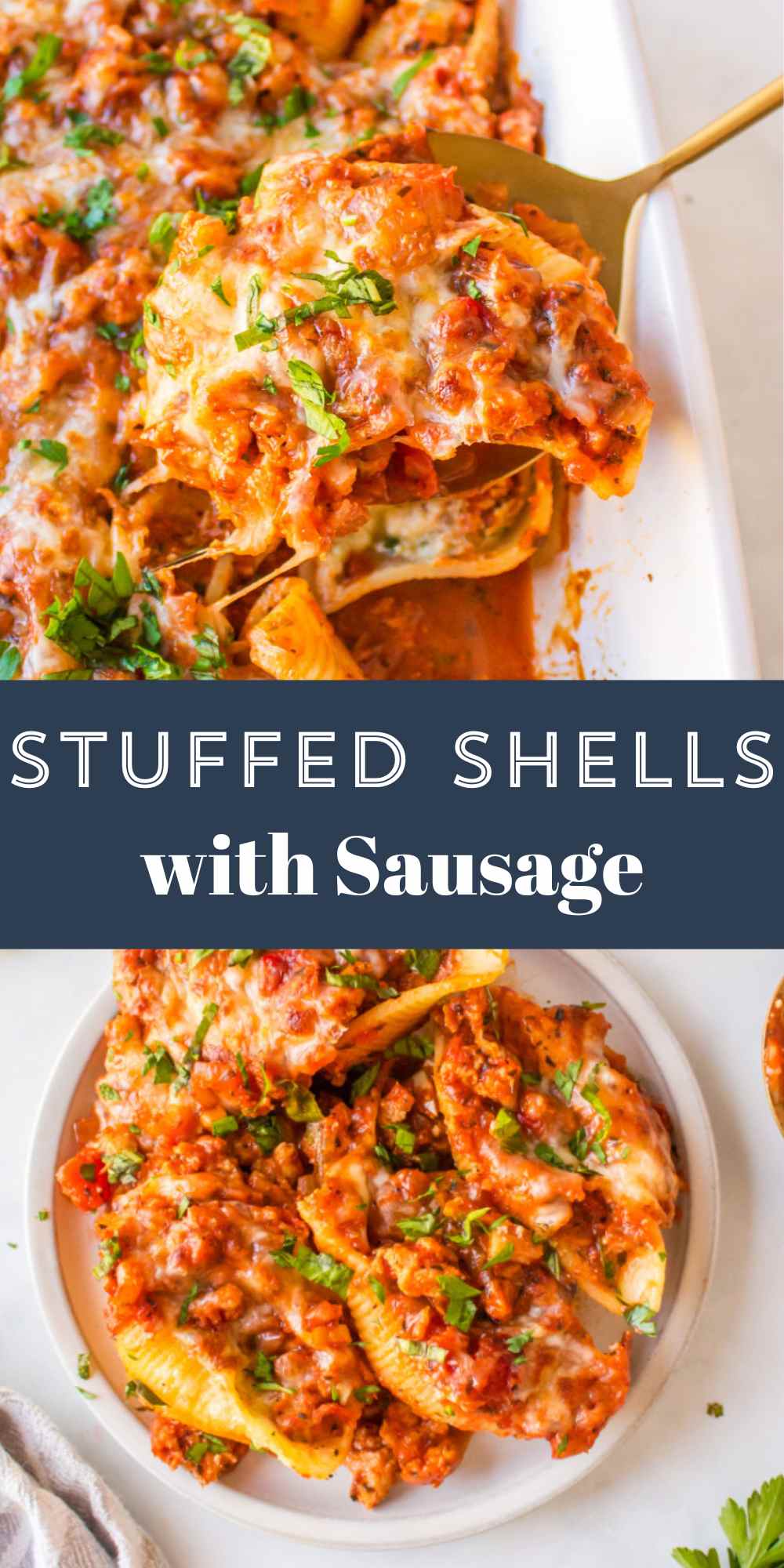 Stuffed Shells with Sausage - Cook Dinner Tonight